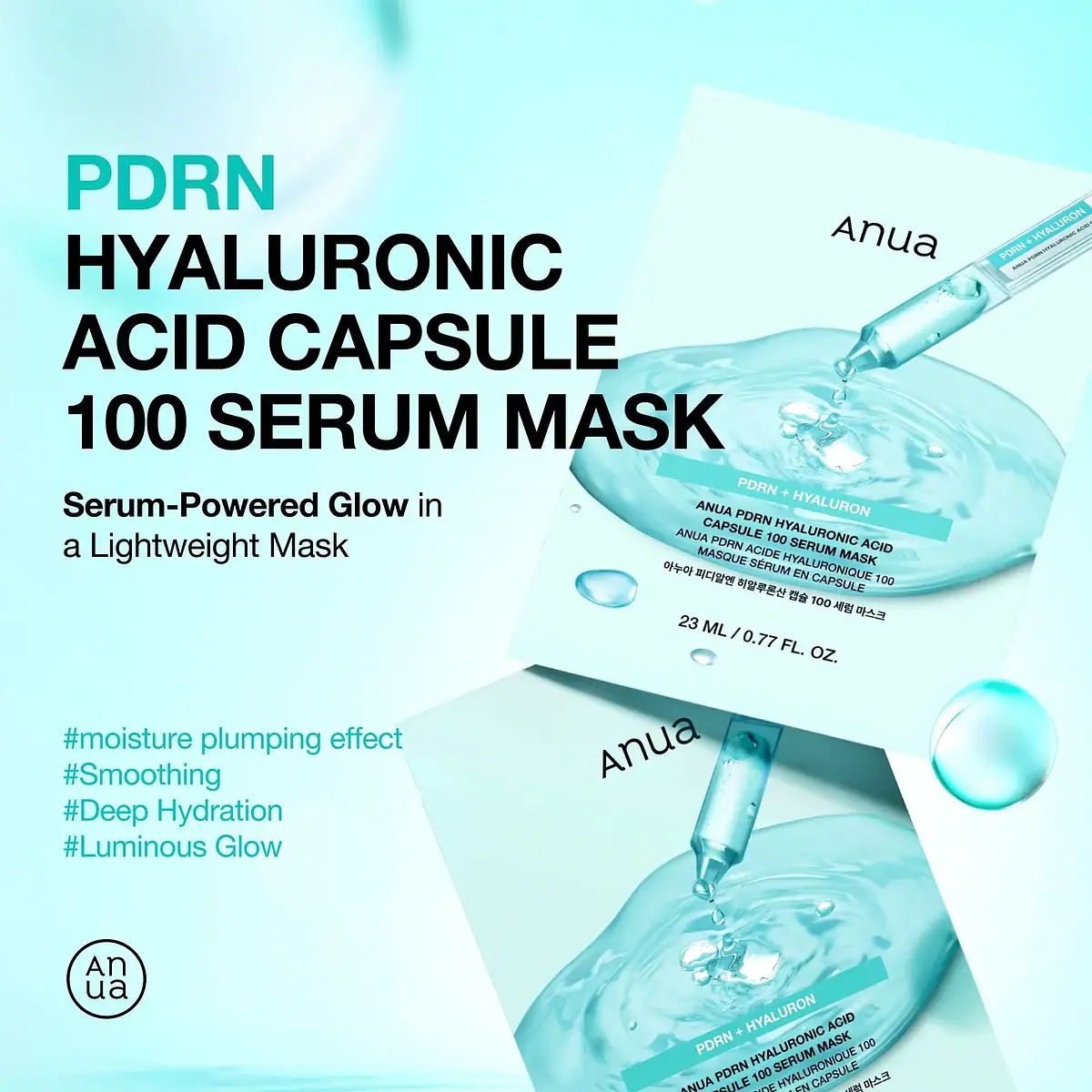 ANUA PDRN Hyaluronic Acid Capsule 100 Serum Mask